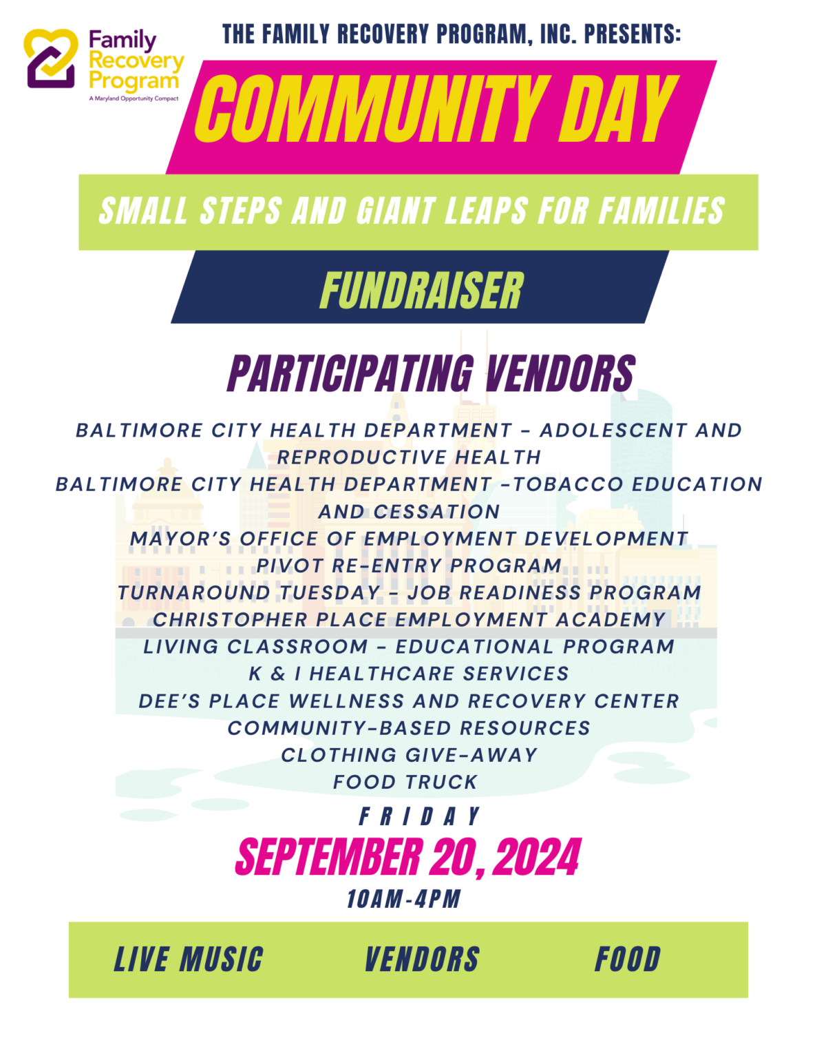 Community Day: Small Steps And Giant Leaps For Families - Family ...